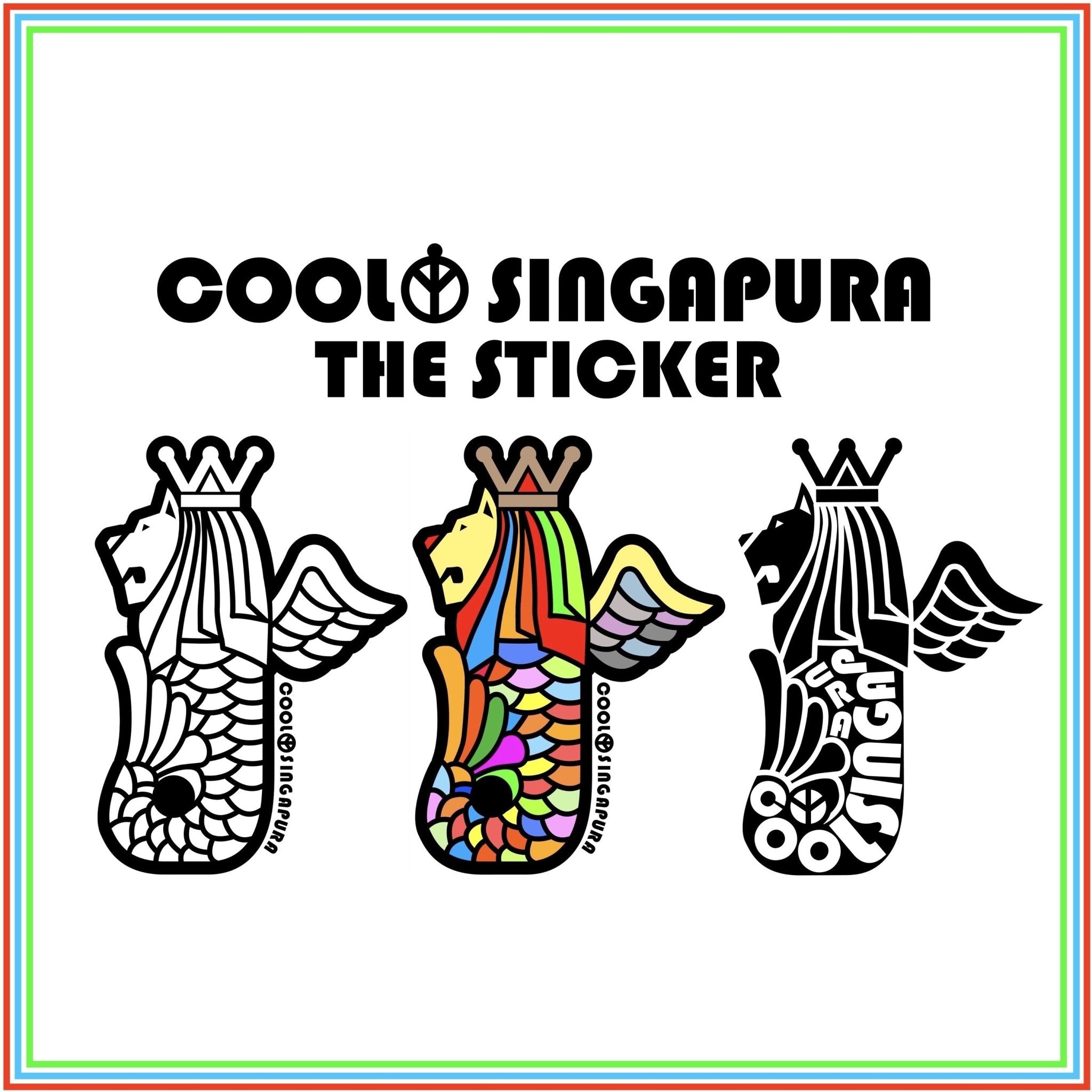 COOL SINGAPURA MERLION LUGGAGE STICKER – Leyouki